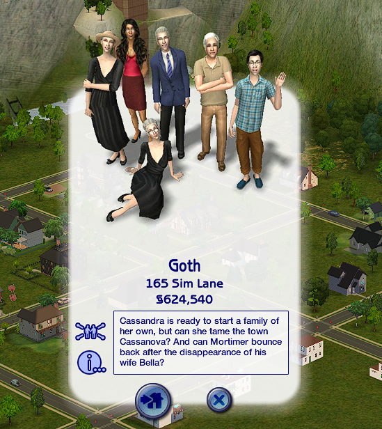Resurrection: Agnes Crumplebottom, and the Goth Sr.’s in The Sims 2 ...